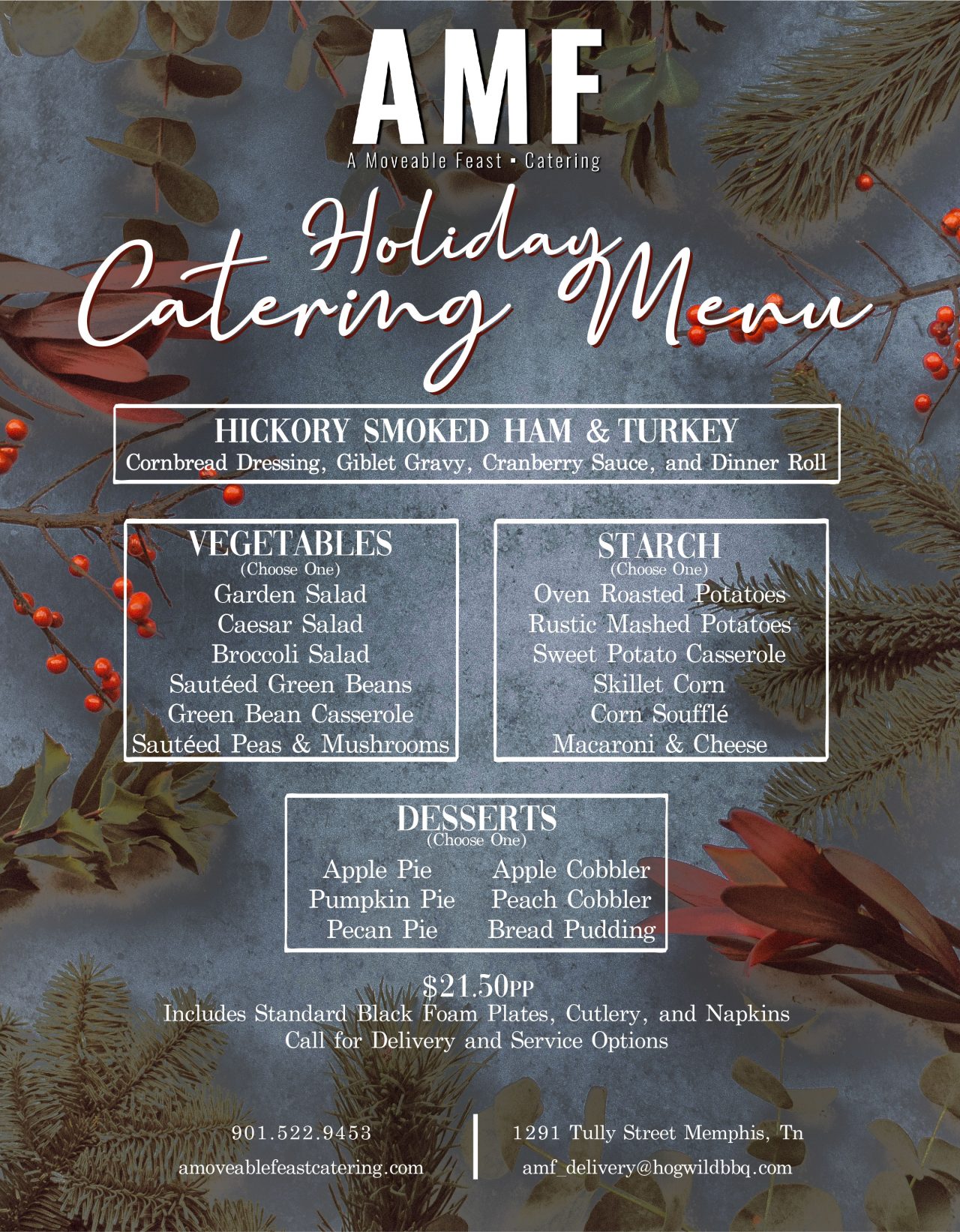 Holiday - A Moveable Feast Catering Memphis, TN | Memphis' Premier Caterer